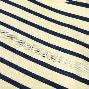 Moncler Striped T-shirt - Nude