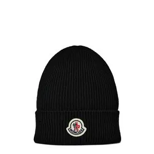 Moncler Logo Wool Beanie