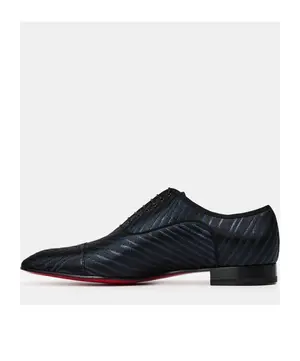 CHRISTIAN LOUBOUTIN Jacquard Lace-up Derbies