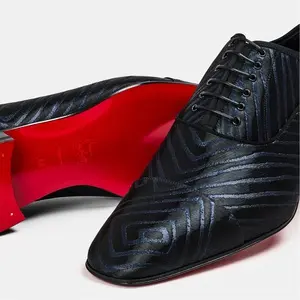 CHRISTIAN LOUBOUTIN Jacquard Lace-up Derbies