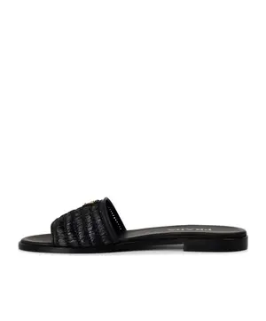 Prada Logo Open-toe Slippers