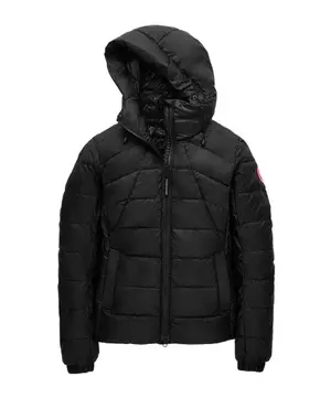 Canada Goose Down Jacket With Drawstring Hood And Logo Patch