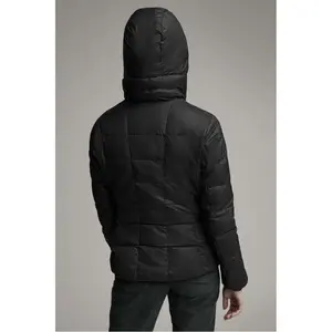 Canada Goose Down Jacket With Drawstring Hood And Logo Patch