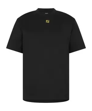 Fendi Logo Short-sleeved T-shirt - Black