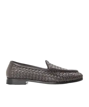 Bottega Veneta Woven Leather Loafers