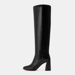 CHRISTIAN LOUBOUTIN Knee-high Block Heel Boots