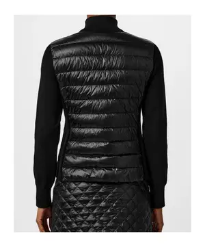 Moncler Zipper Down Jacket With Funnel Neck
