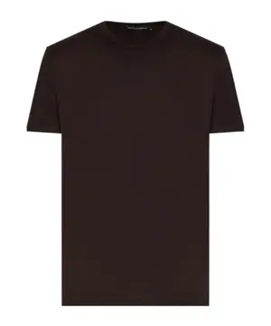 Dolce & Gabbana Round-neck Short-sleeved T-shirt - Black