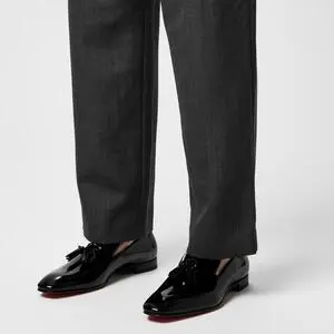 CHRISTIAN LOUBOUTIN Patent Leather Loafers With Tassel Detail