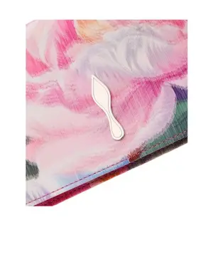 CHRISTIAN LOUBOUTIN Floral-print Chain Wallet - Pink