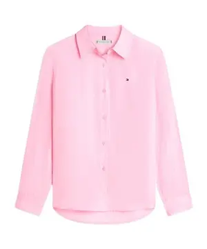 Tommy Hilfiger Long Sleeve Shirt With Button Front And Logo