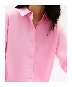 Tommy Hilfiger Long Sleeve Shirt With Button Front And Logo