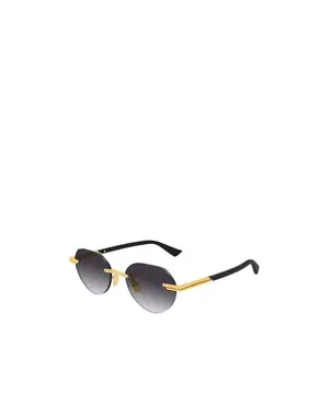 Bottega Veneta Round Sunglasses - Black