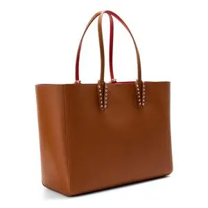 CHRISTIAN LOUBOUTIN Premium Cowhide Tote Bag - Brown