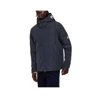 Moncler Hooded Zip-up Windbreaker With Logo Patch