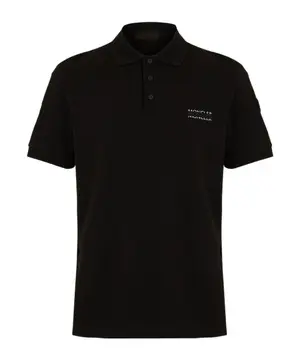 Moncler Short Sleeve Polo Shirt - Black