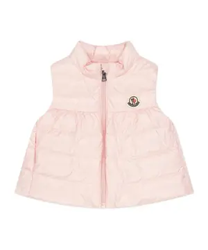 Moncler Logo Patch Vest - Pink