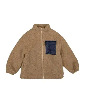 Fendi Teddy Fleece Slim Jacket - Brown