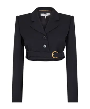 Chloé Cropped Blazer - Black