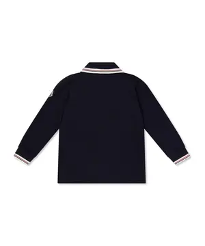 Moncler Logo Long Sleeve Polo Shirt