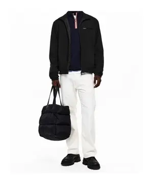 Moncler Logo Patch High Neck Zip-up Jacket