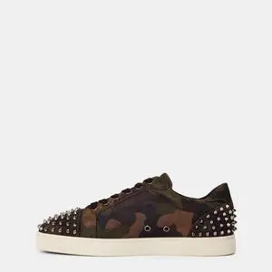CHRISTIAN LOUBOUTIN Camouflage Studded Low-top Sneakers