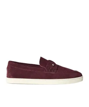 CHRISTIAN LOUBOUTIN Lapel Detail Loafers - Red