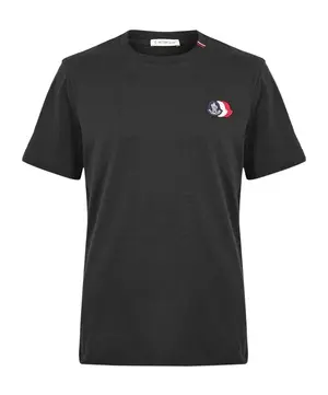 Moncler Crew-neck Short-sleeve T-shirt - Black