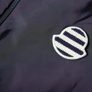 Moncler Hooded Windbreaker With Logo Patch