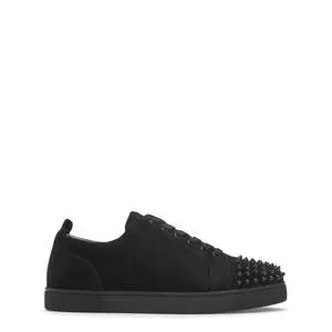 CHRISTIAN LOUBOUTIN Suede Studded Low Top Sneakers