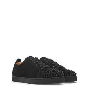 CHRISTIAN LOUBOUTIN Suede Studded Low Top Sneakers