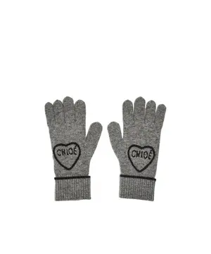 Chloé Warm And Comfortable Gloves - Gray