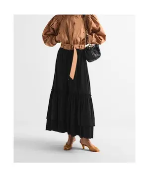 Chloé Cropped Jacket With Belted Waist And Puff Sleeves