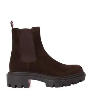 CHRISTIAN LOUBOUTIN Elastic Side Boots - Black
