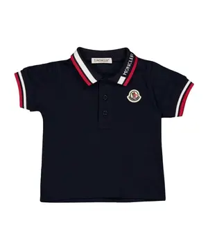 Moncler Logo Short Sleeve Polo Shirt