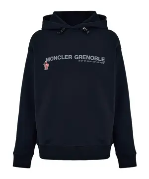 Moncler Logo Hoodie - Black