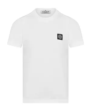 Stone Island Logo Short-sleeved T-shirt - White