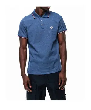 Moncler Logo Cotton Maglia Polo Shirt