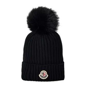 Moncler Bobble Hat - Black