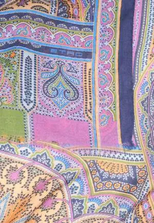 Etro Patterned Cashmere-blend Scarf - Multicolour