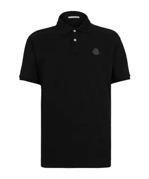 Moncler Short Sleeve Polo Shirt - Black