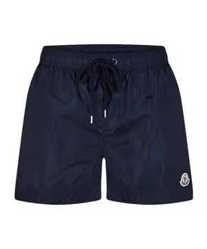 Moncler Logo Swim Trunks - Black