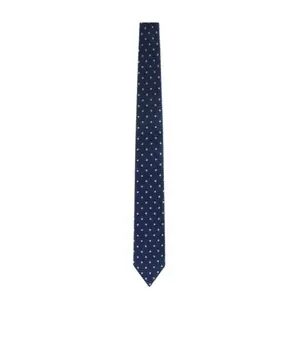 TOM FORD Printed Pattern Neck Tie - Blue