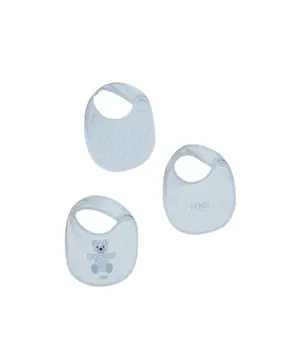 Fendi Bib Set Of Three - White