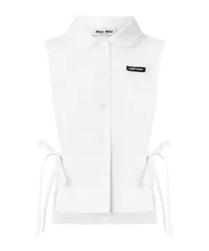 Miu Miu Poplin Detachable Collar - No