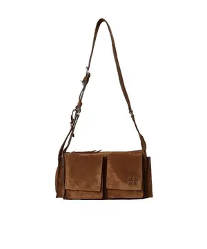 Miu Miu Utilitaire Shoulder Bag - Brown