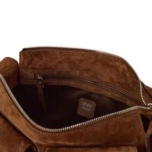 Miu Miu Utilitaire Shoulder Bag - Brown