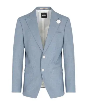 Hugo Boss Long-sleeved Casual Jacket - Blue