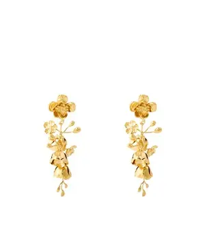 Chloé Flower-shaped Earrings - Yellow