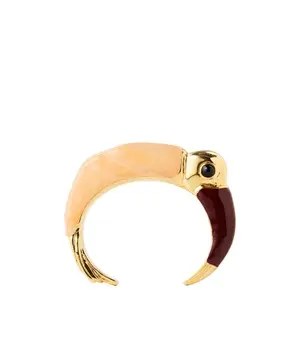 Chloé Chloe Sculptural Shaped Bangle Bracelet Yellow